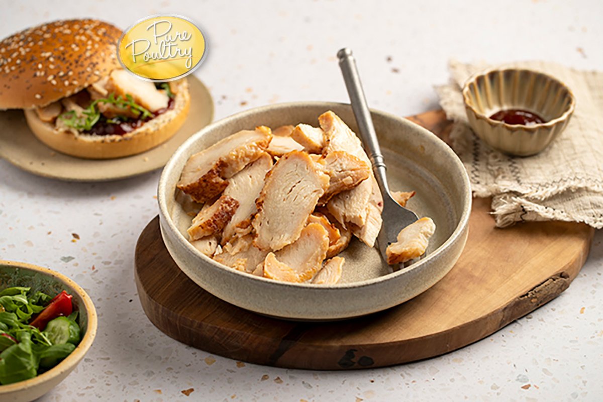 Roasted chicken breast slices - 5mm